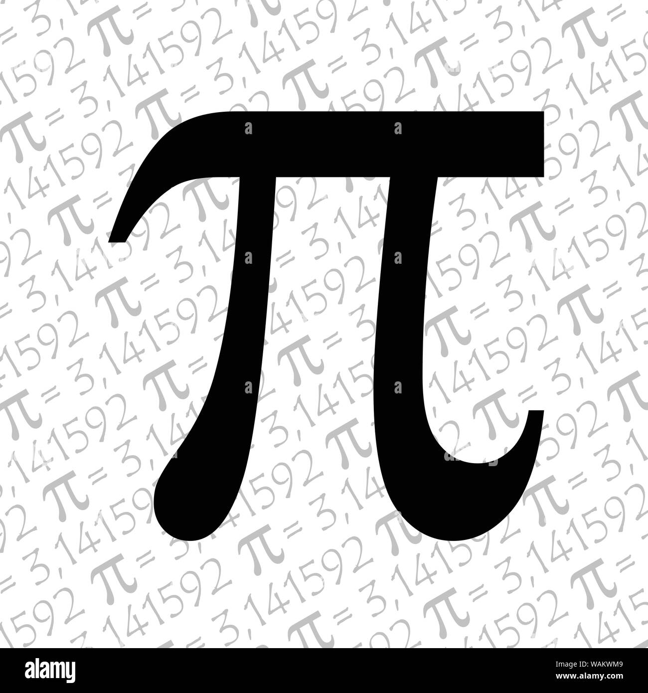 The Pi symbol mathematical constant irrational number, greek letter ...