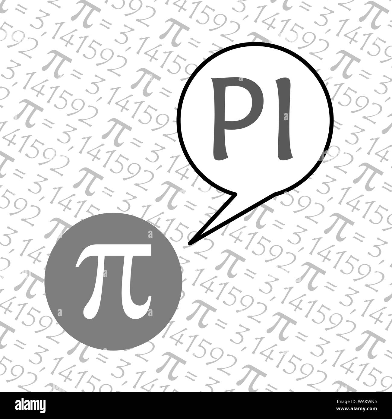 The Pi symbol mathematical constant irrational number, greek letter ...