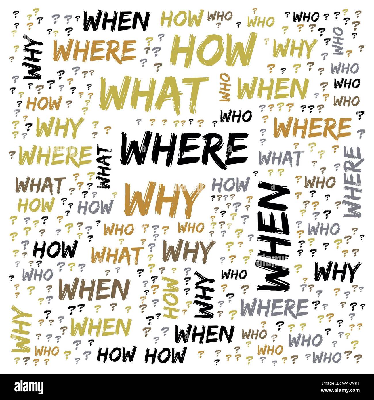 Questions answers word on Cut Out Stock Images & Pictures - Alamy