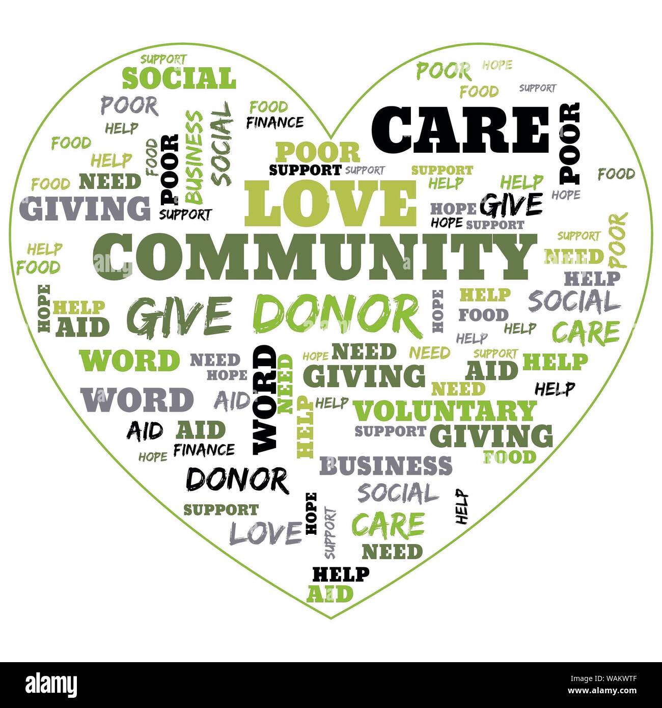 Community word cloud, social concept background Stock Photo - Alamy