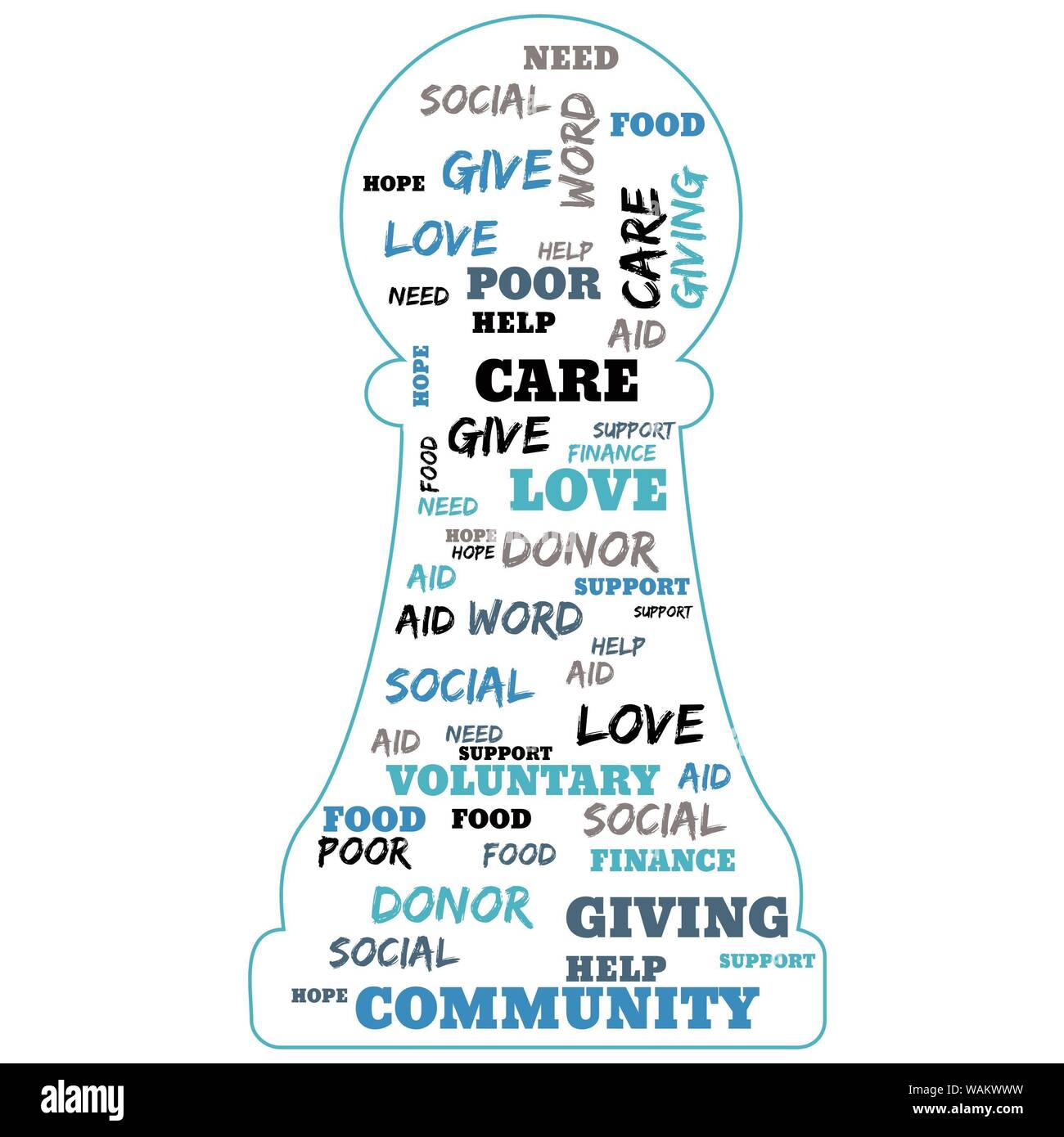 Community word cloud, social concept background Stock Photo - Alamy