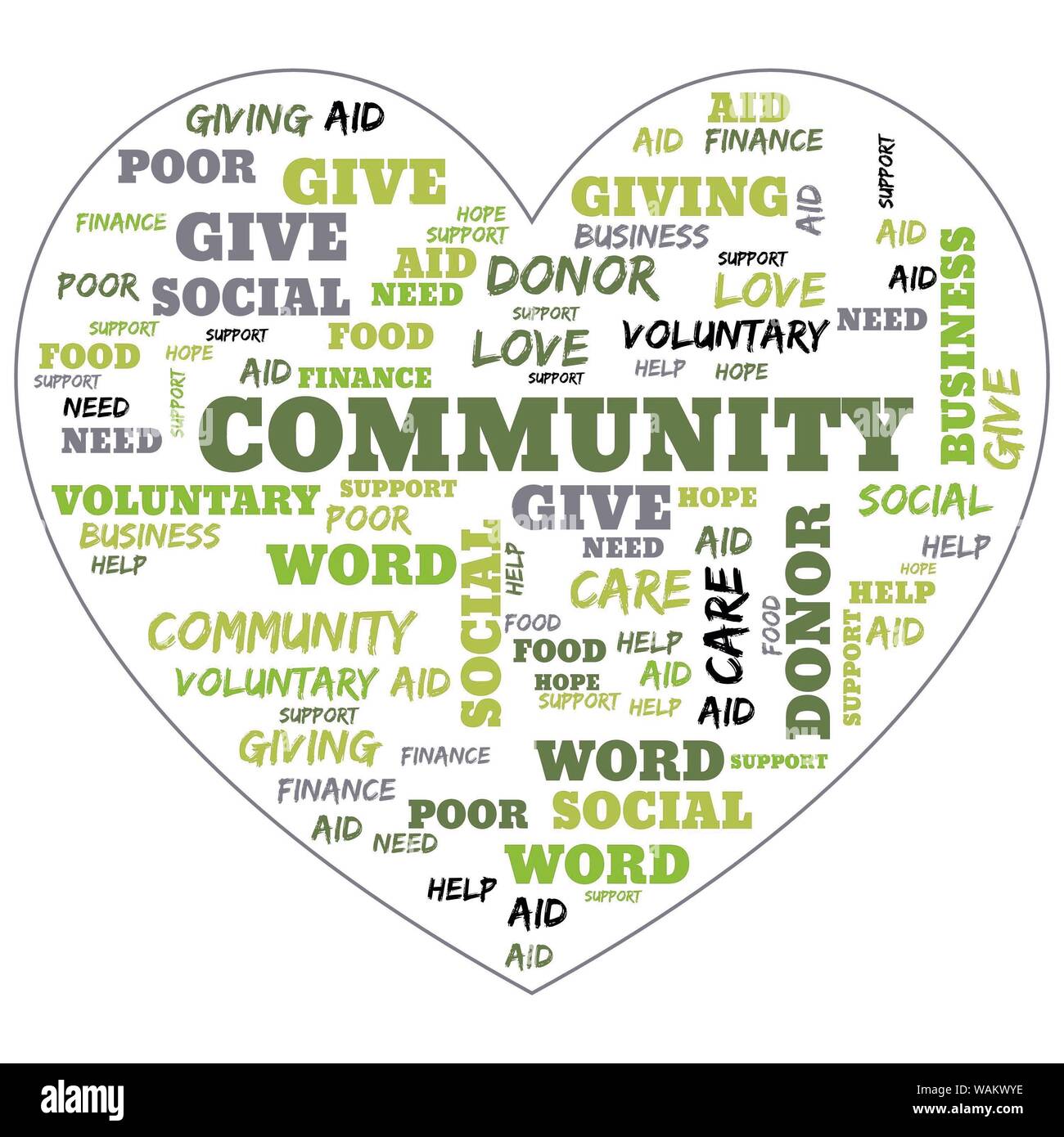 Community word cloud, social concept background Stock Photo - Alamy