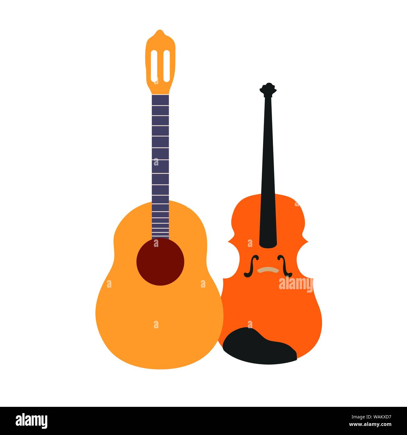 musical instruments on white background Stock Vector Image & Art - Alamy