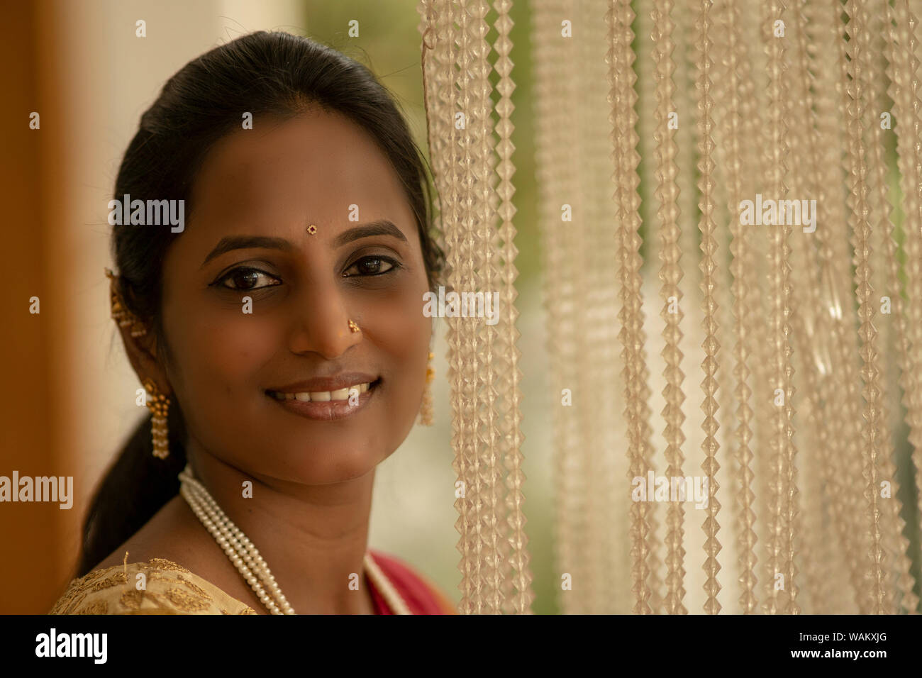 Indian female model pose hi-res stock photography and images - Alamy