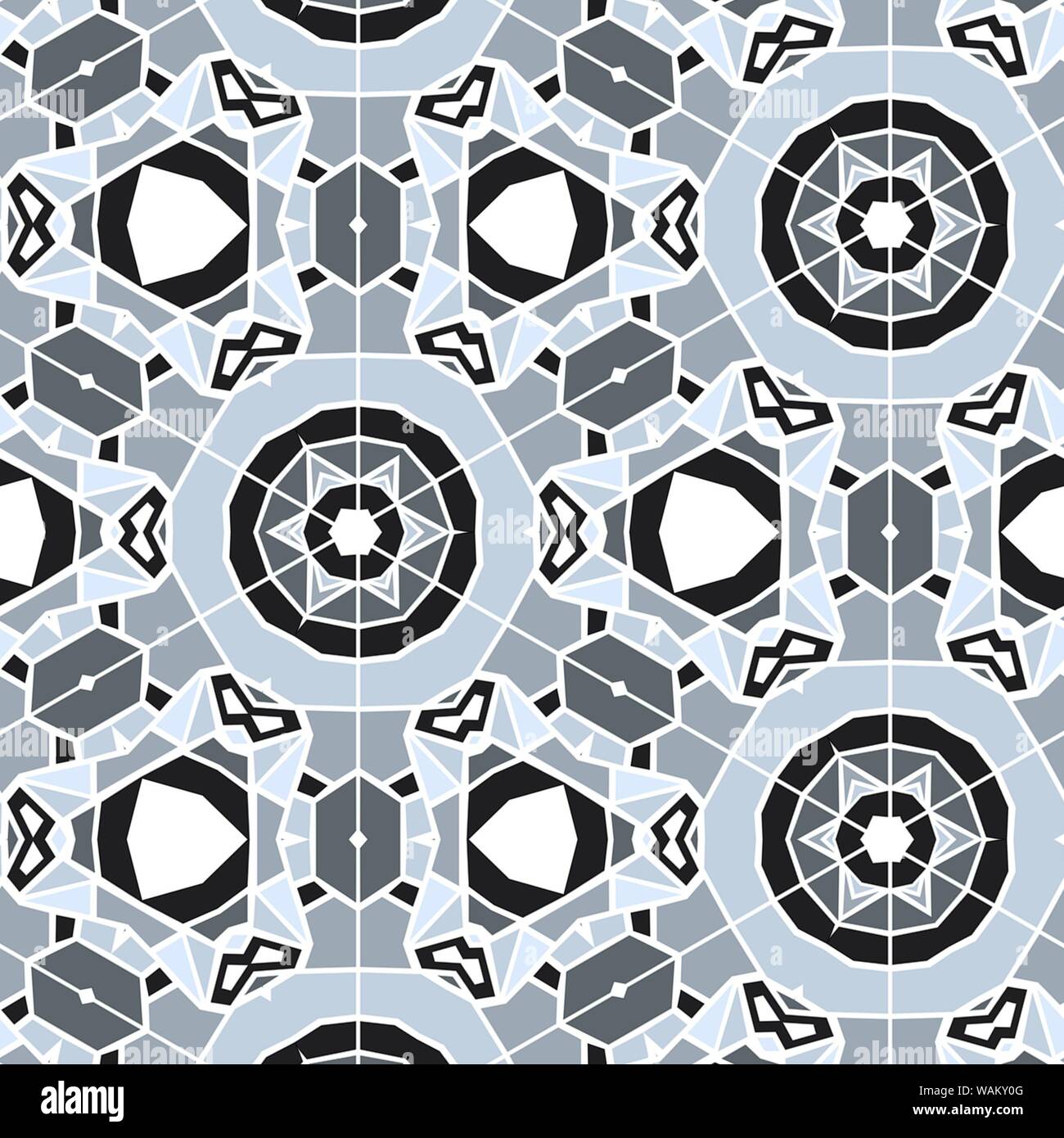 Abstract colorful geometric seamless pattern symmetric kaleidoscope ...