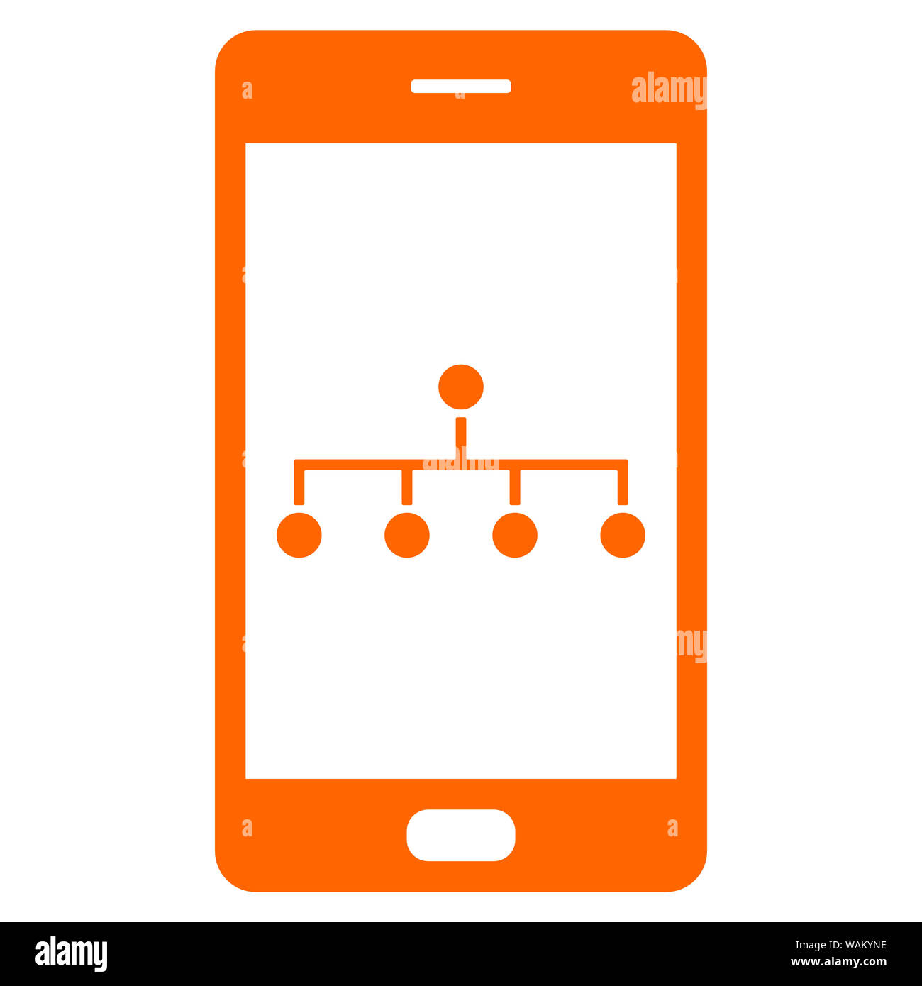 Network and smartphone Stock Photo - Alamy