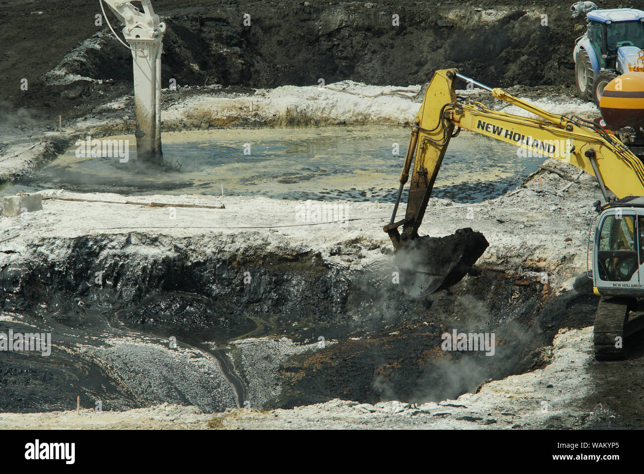 Liquidation of remediation landfills waste of oil and toxic substances ...