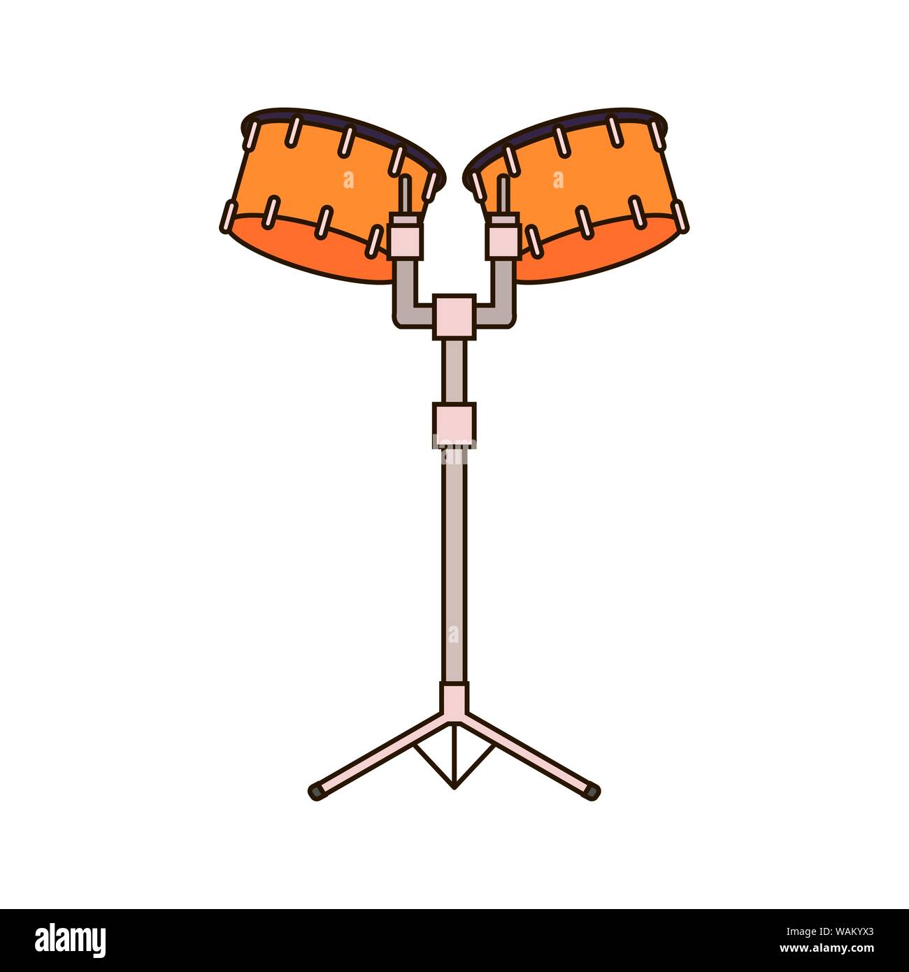 musical instrument timpani on white background Stock Vector Image & Art ...