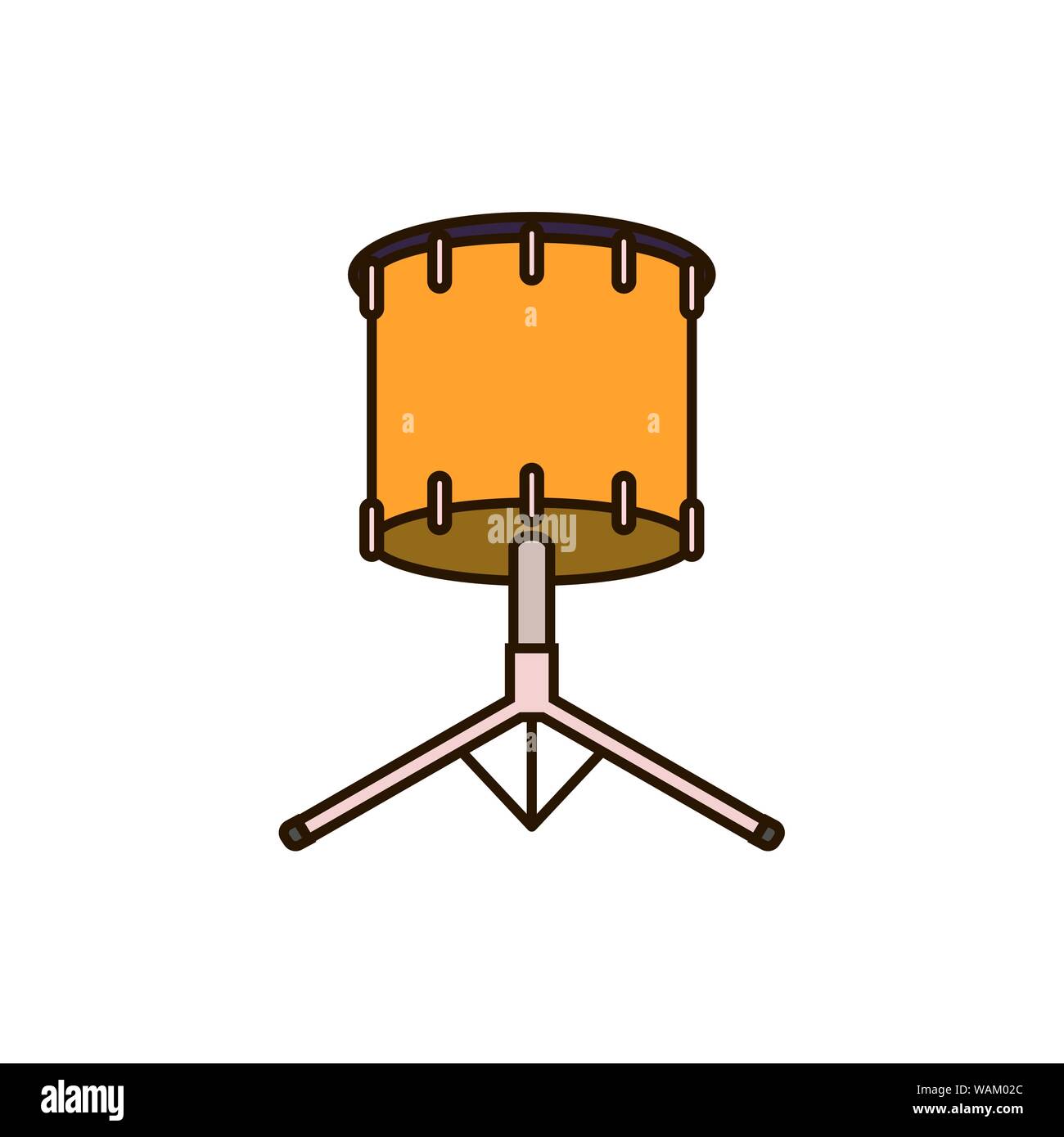 musical instrument timpani on white background Stock Vector Image & Art ...