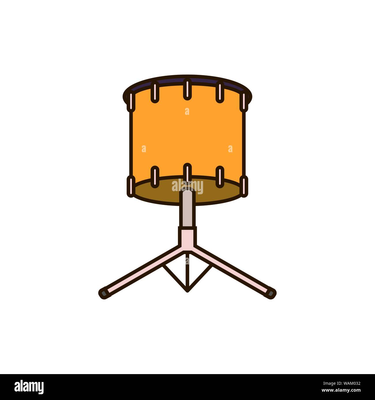 musical instrument timpani on white background Stock Vector Image & Art ...