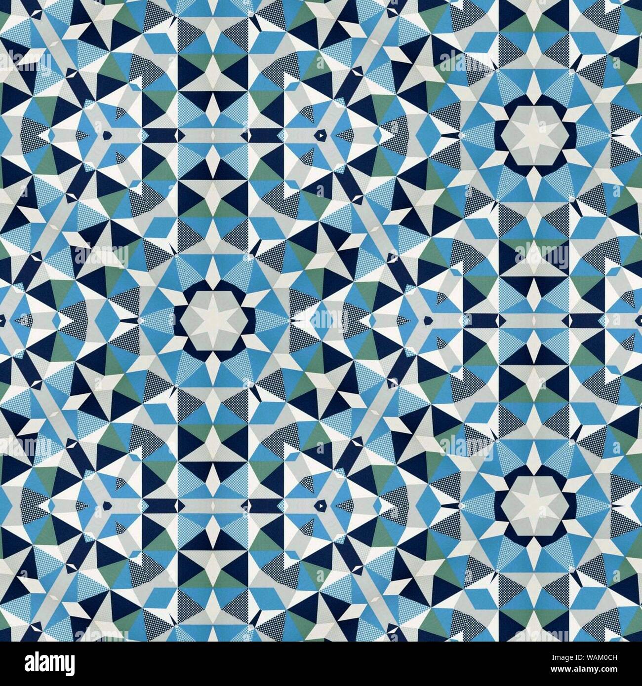 Abstract colorful hexagon square geometric seamless pattern symmetric ...