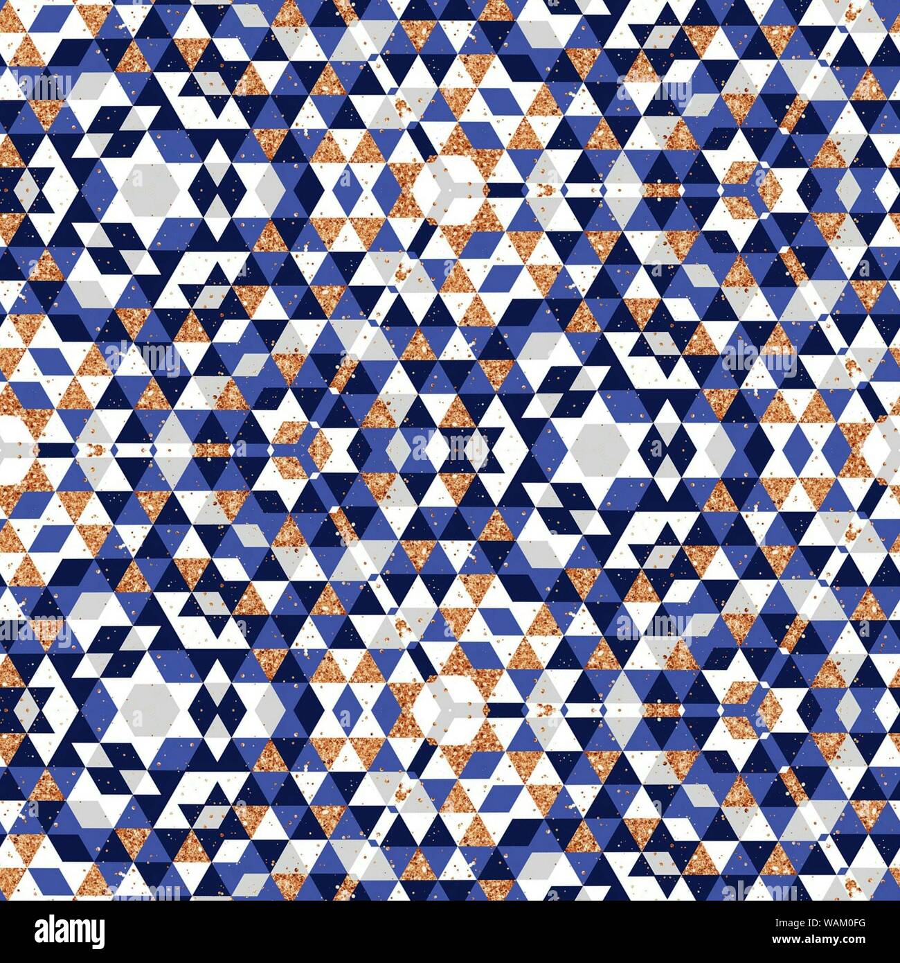 Abstract colorful hexagon square geometric seamless pattern symmetric ...