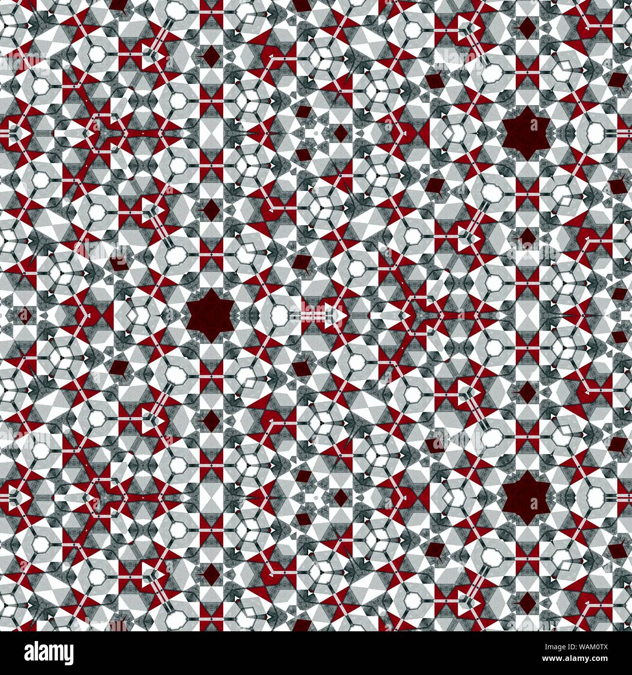 Abstract colorful hexagon square geometric seamless pattern symmetric ...