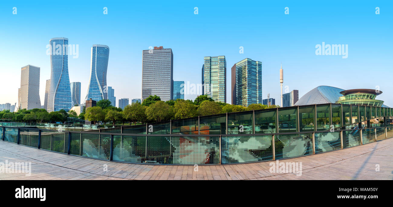 Modern buildings in Hangzhou China Stock Photo - Alamy
