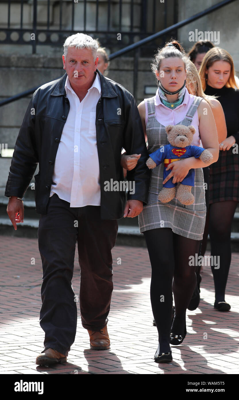 Friends and family of Jed Foster leave Reading Crown Court, after he ...