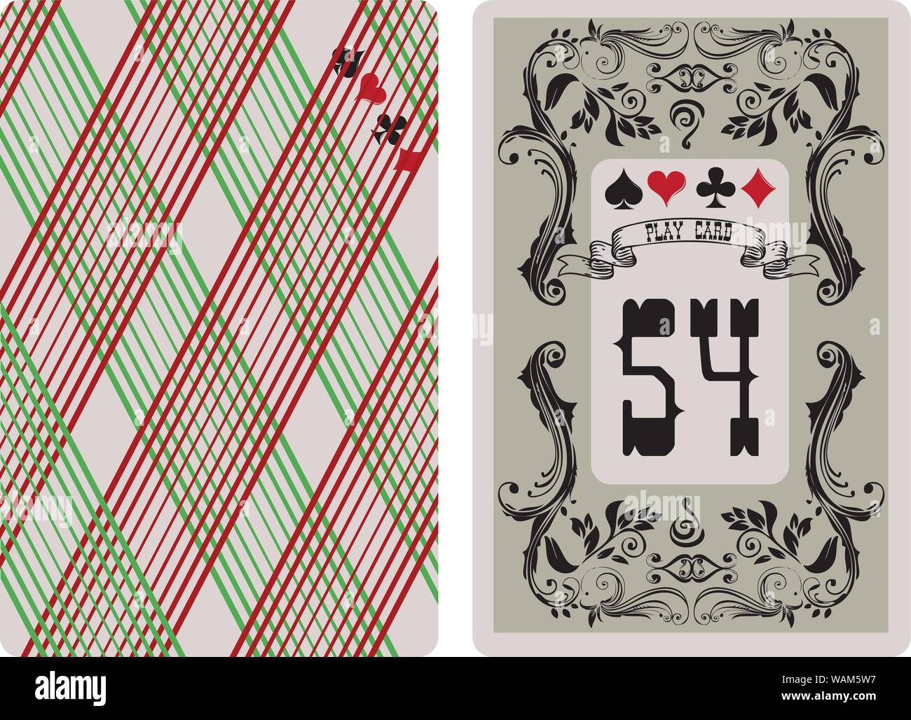 Two options for the back of game cards Stock Vector Image & Art - Alamy