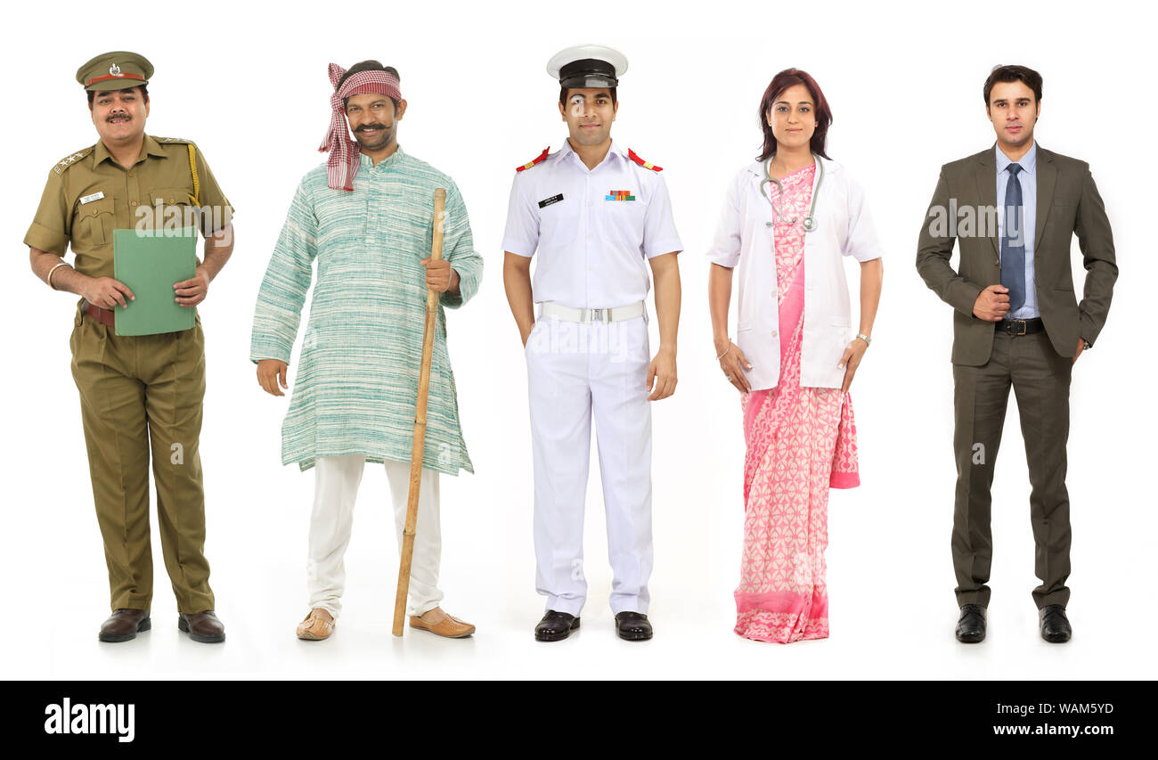 Group of professionals with different occupations Stock Photo - Alamy