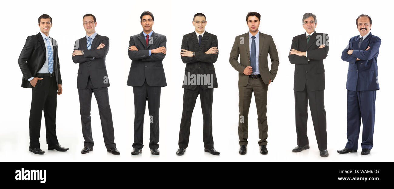 Group of business executives standing together Stock Photo - Alamy