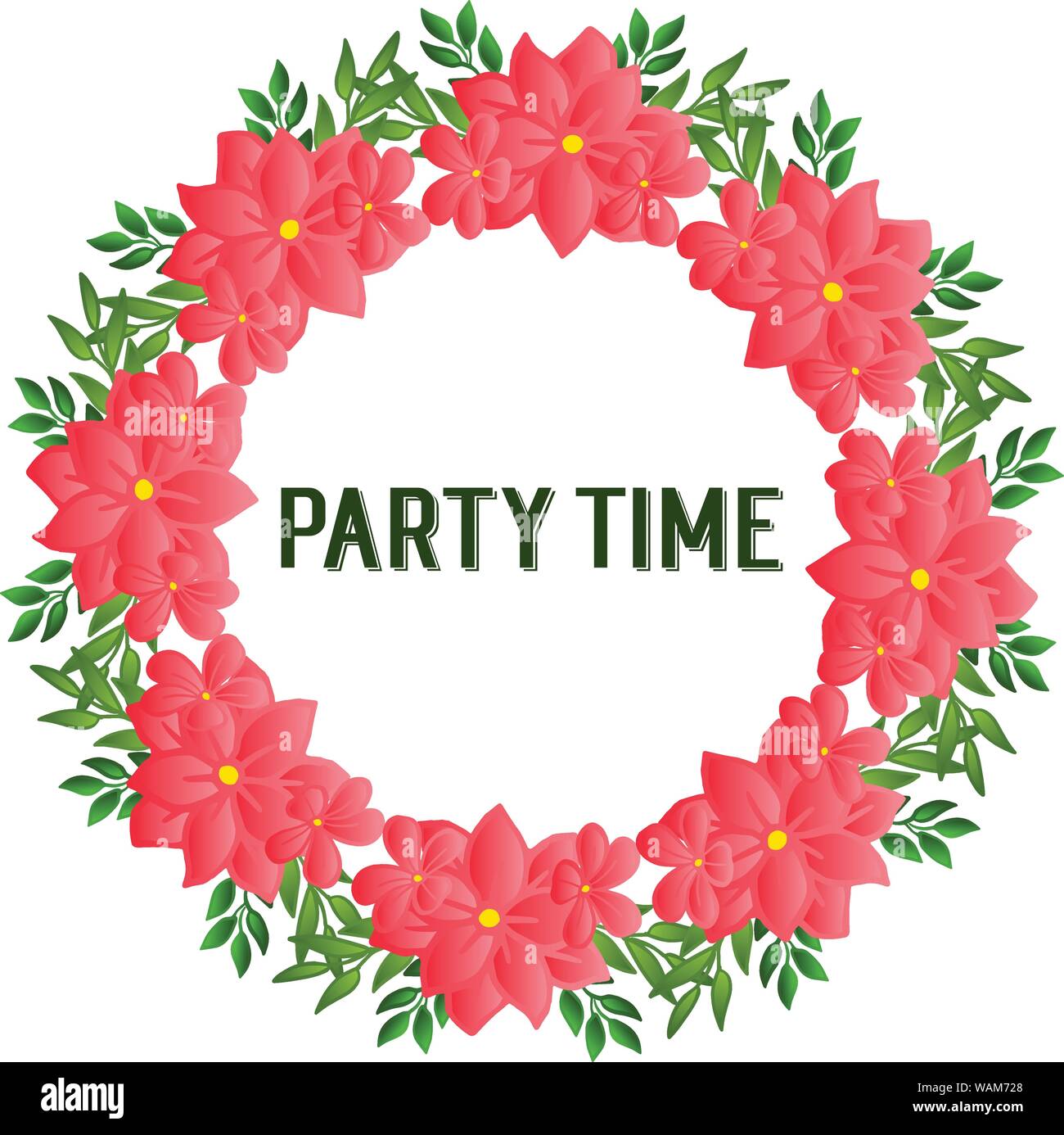 Decorative of frame with elegant green leaves and flower frame, for ...