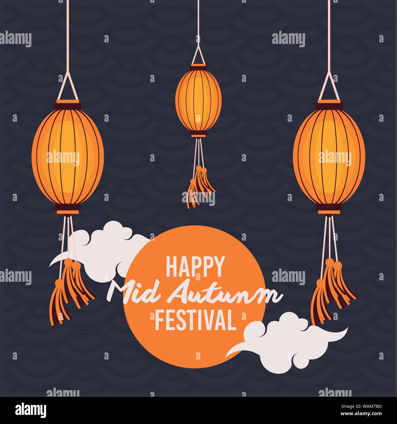 Happy mid autumn festival card Stock Vector Image & Art - Alamy