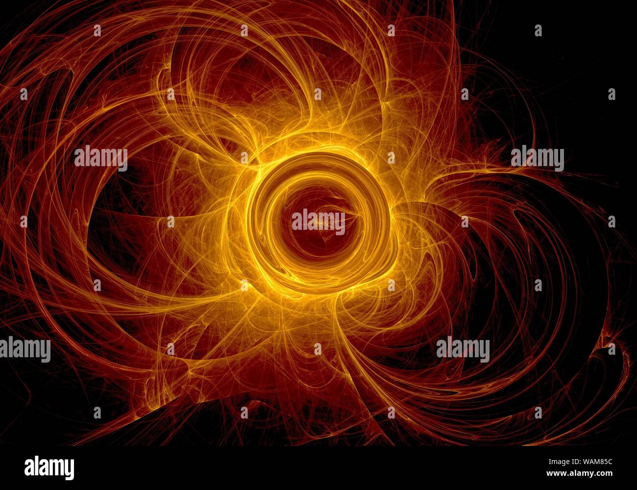 The eye of God Solar Eclipse on black background Stock Photo - Alamy