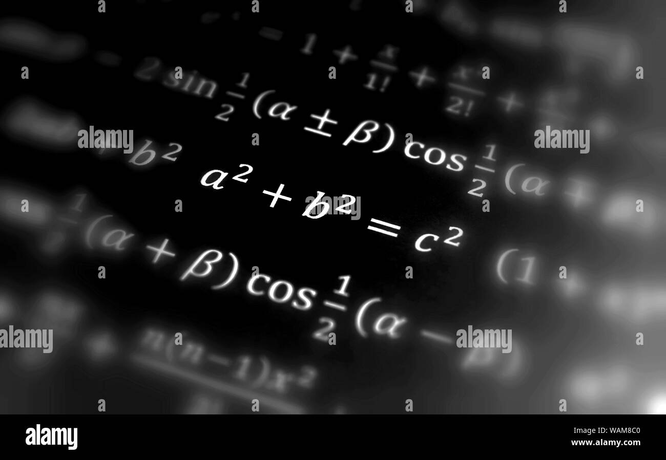 Pythagoras equation, Math geometry background with formulas, math ... Pythagoras equation, Math geometry background with formulas, math ...