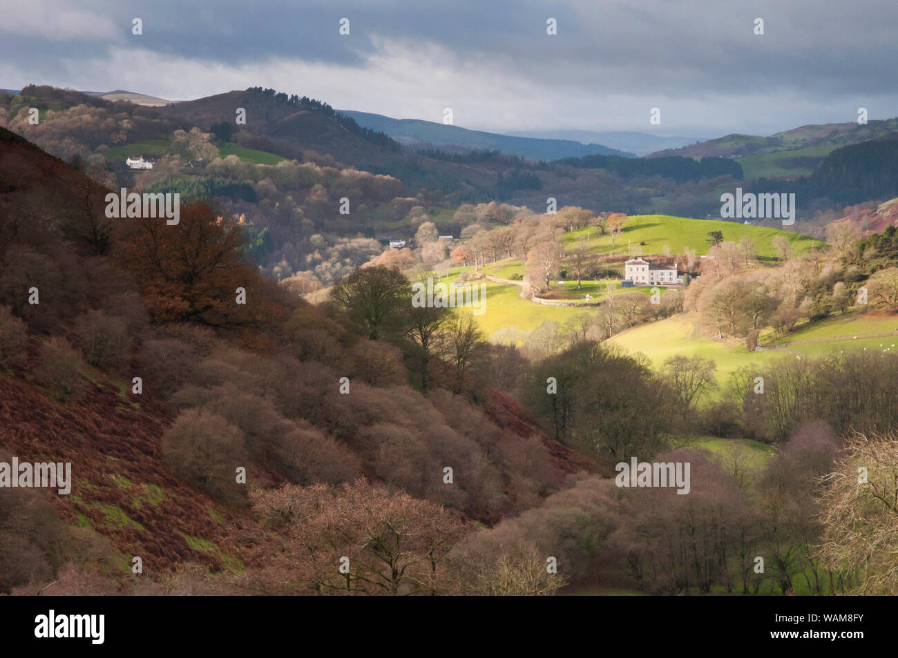 Dinbren Hall, Llangollen, Denbighshire, Wales Stock Photo - Alamy