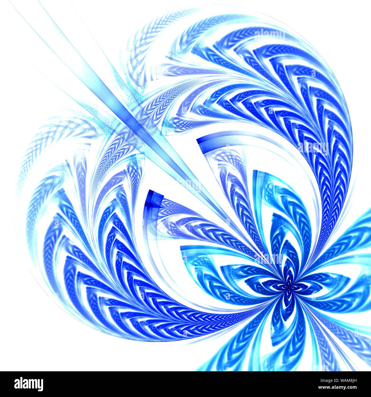 Colorful fractal flower pattern, digital artwork for creative graphic ...