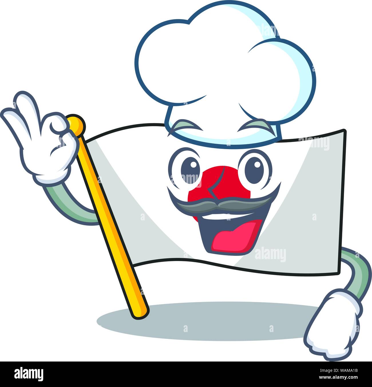 Chef flag Japan isolated with the character Stock Vector Image & Art ...