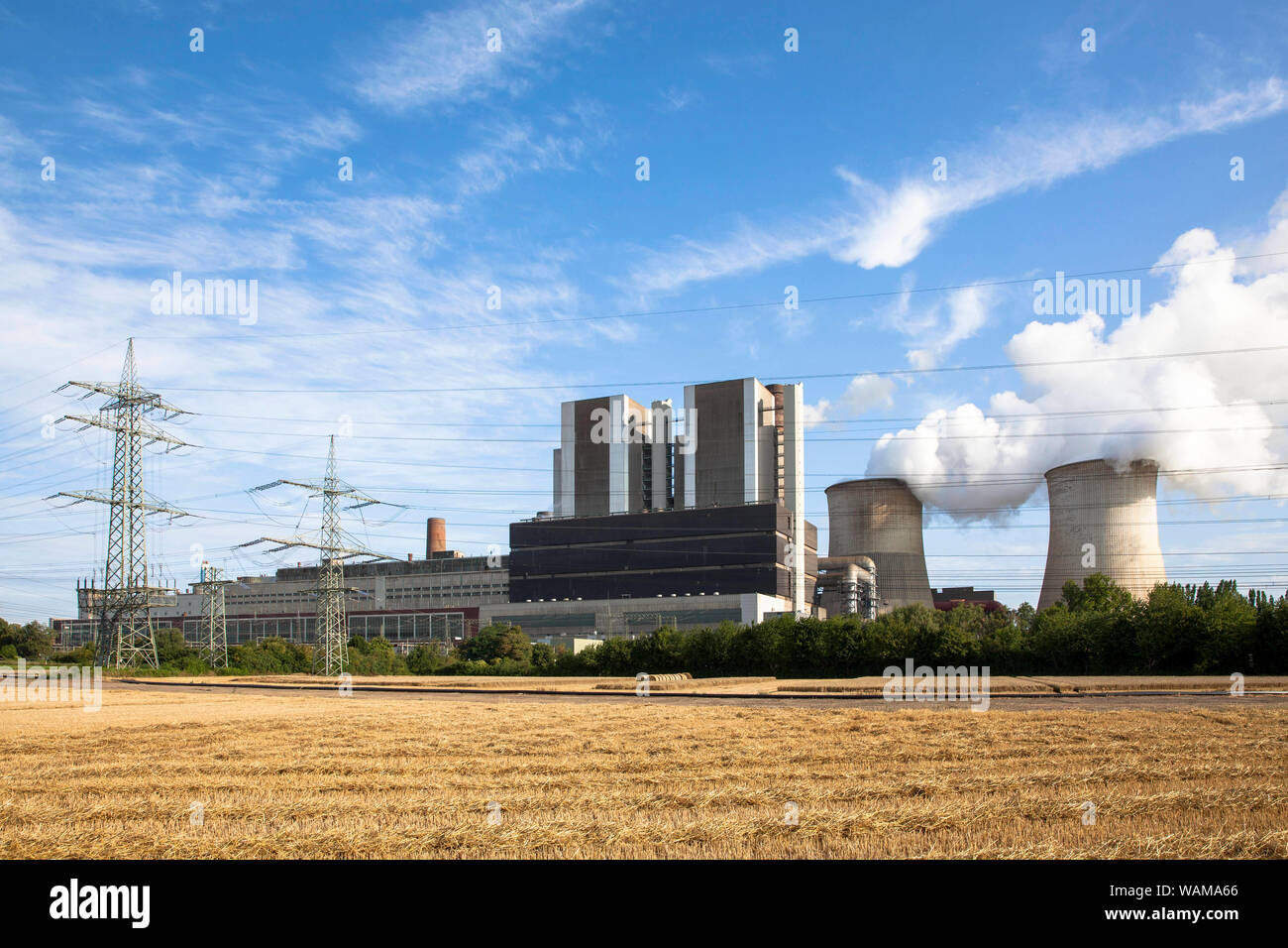 the lignite-fired power plant Weisweiler in Eschweiler-Weisweiler ...