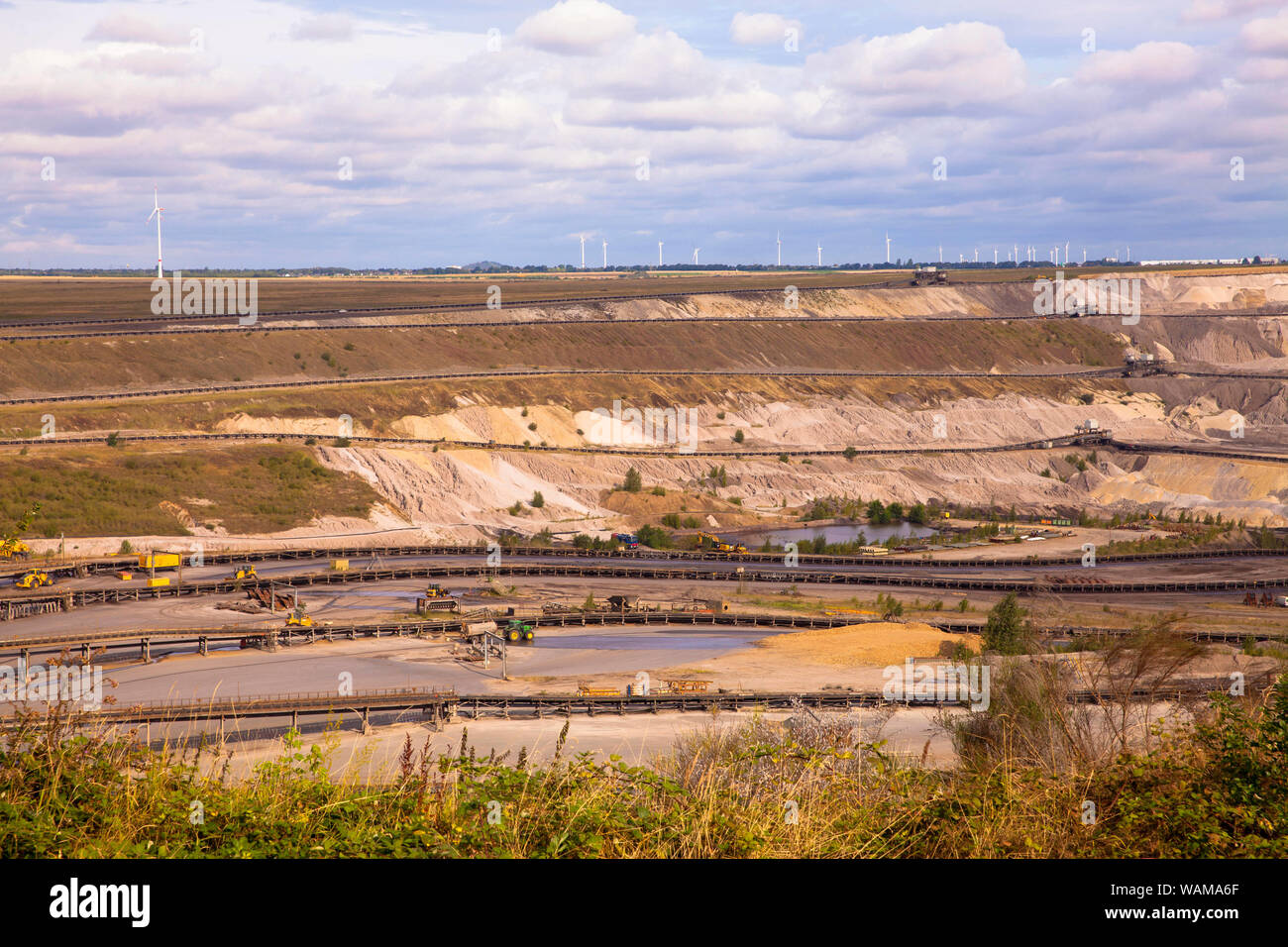 open pit lignite mine Inden near Juelich, operated by RWE Power AG ...
