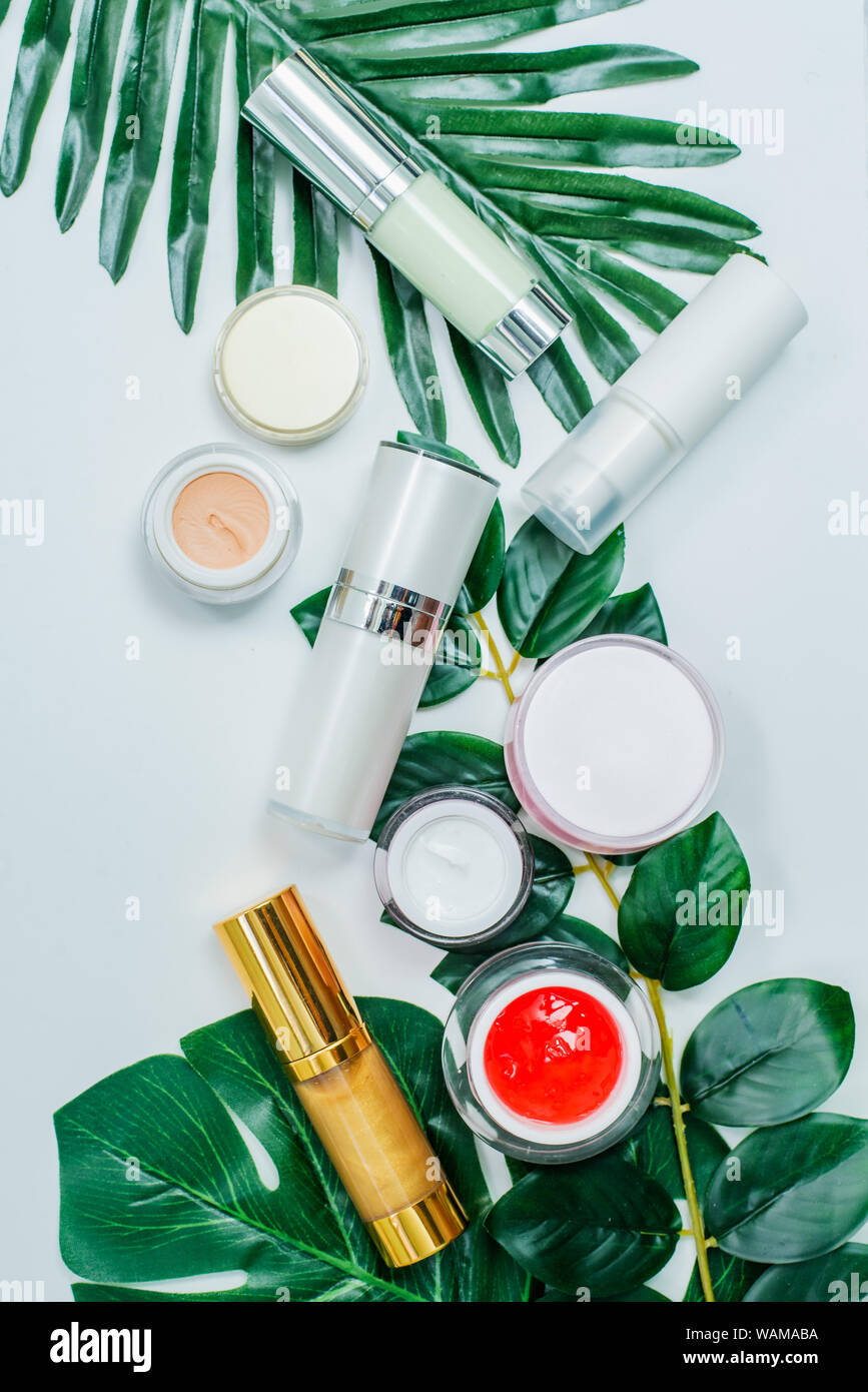 cosmetic product and pure natural isolated on white, cosmetic product ...