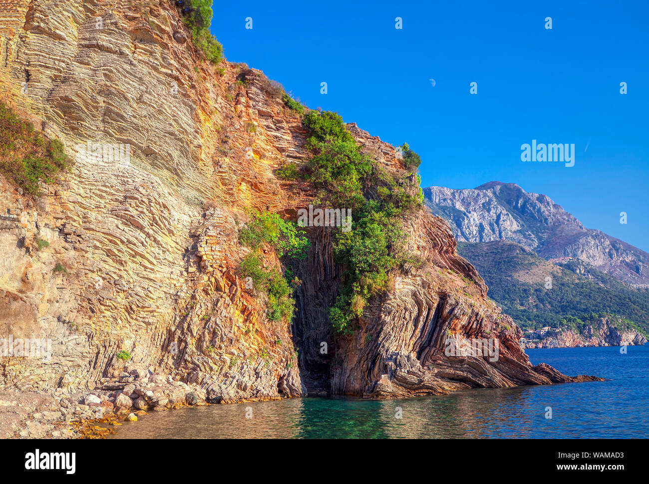 landscape with cliff in the sea Stock Photo - Alamy