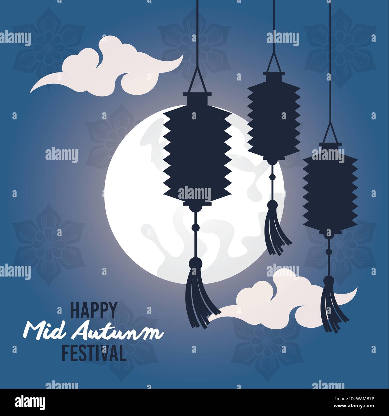 Happy mid autumn festival card Stock Vector Image & Art - Alamy