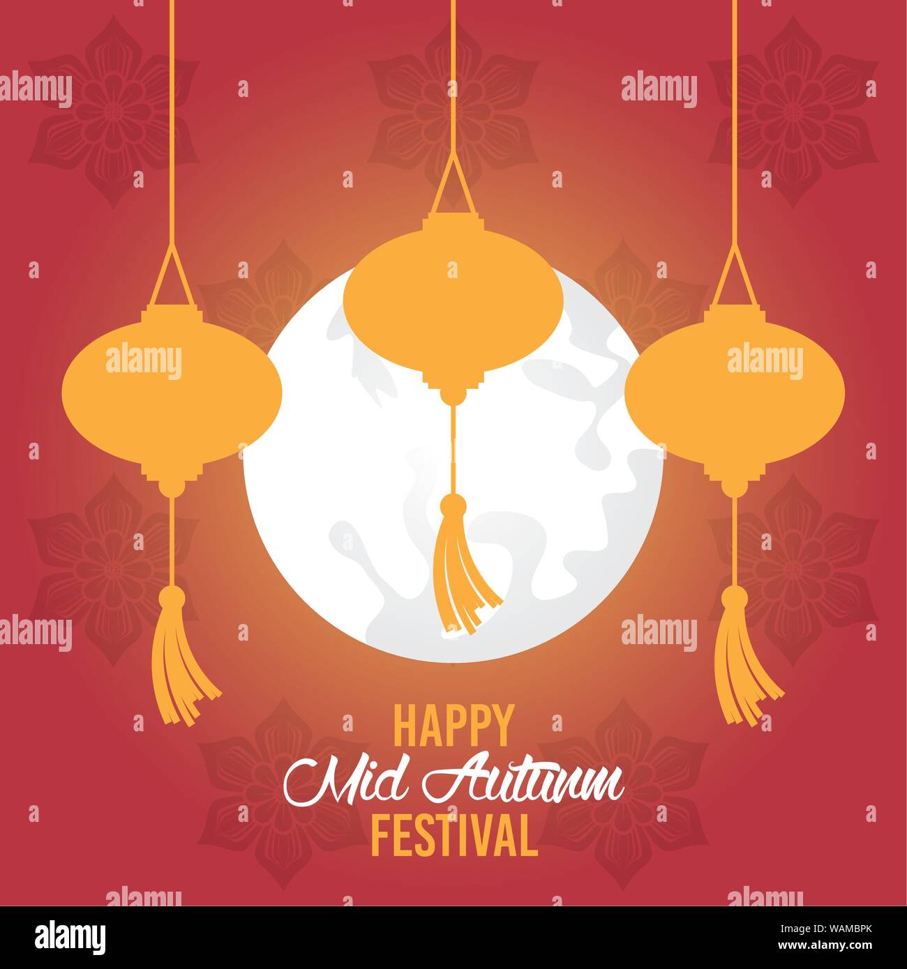 Happy mid autumn festival card Stock Vector Image & Art - Alamy