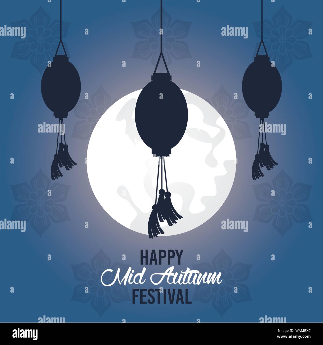 Happy mid autumn festival card Stock Vector Image & Art - Alamy