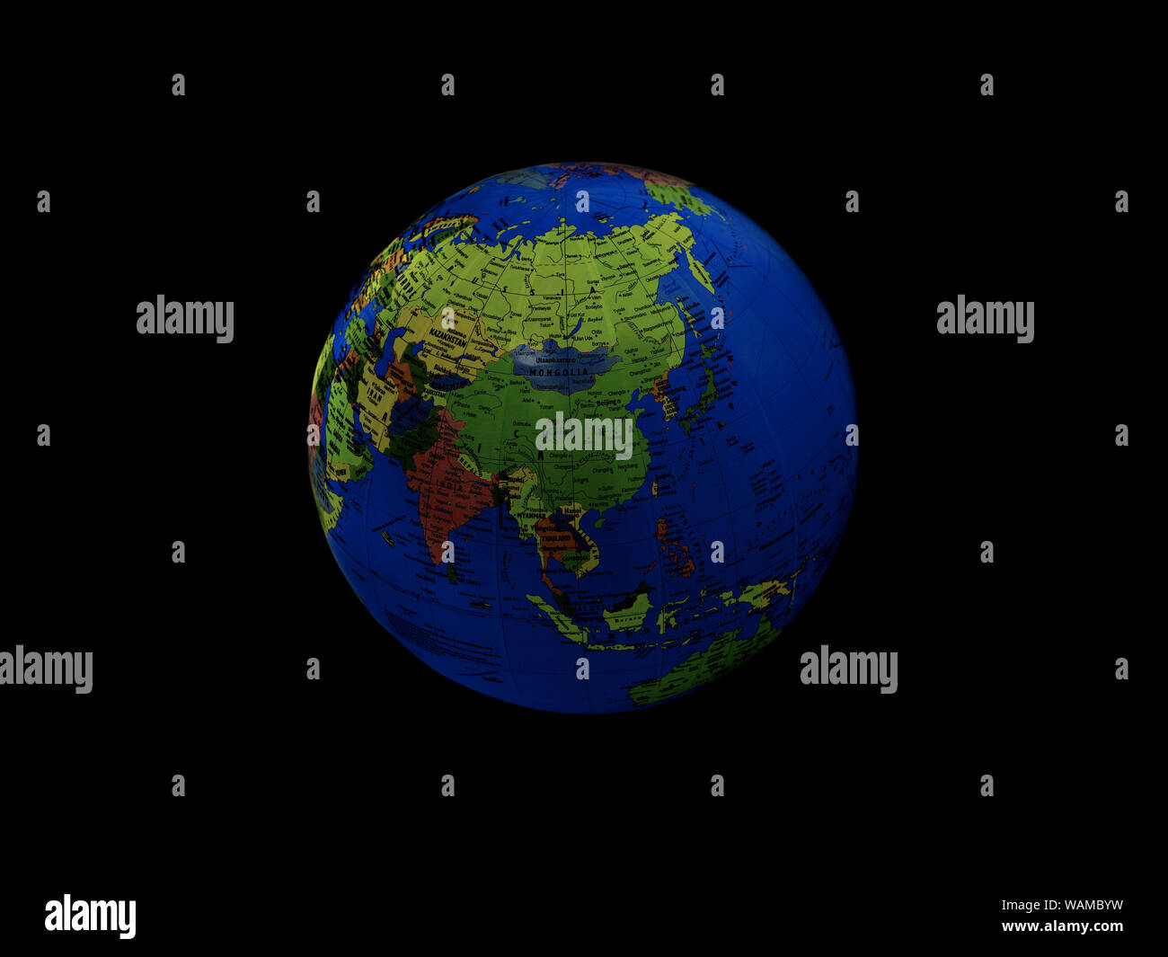 Indian globe cartography hi-res stock photography and images - Alamy