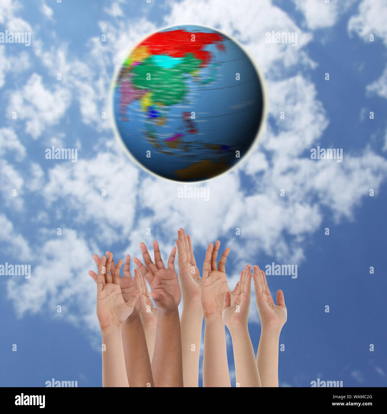 Group people trying new hi-res stock photography and images - Alamy