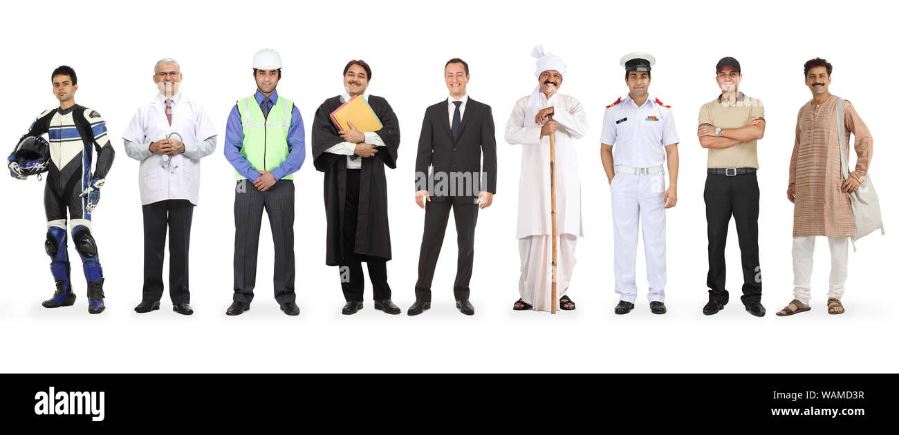 Group of professionals with different occupations Stock Photo - Alamy