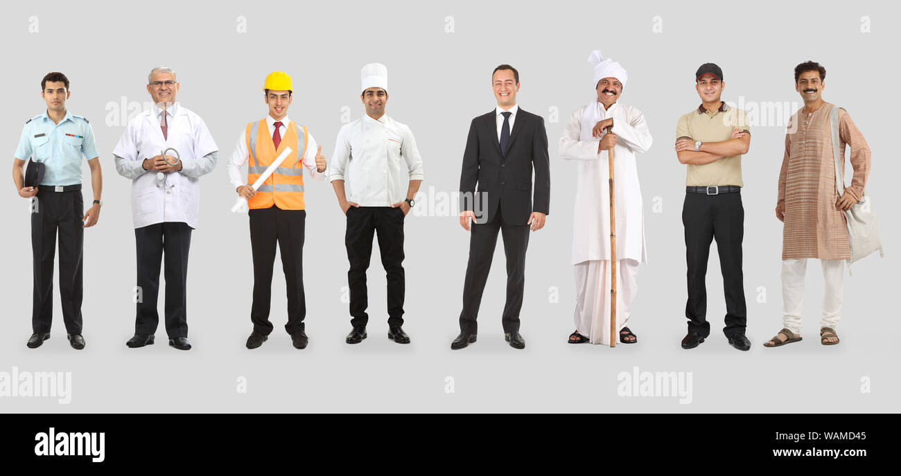Group of professionals with different occupations Stock Photo - Alamy