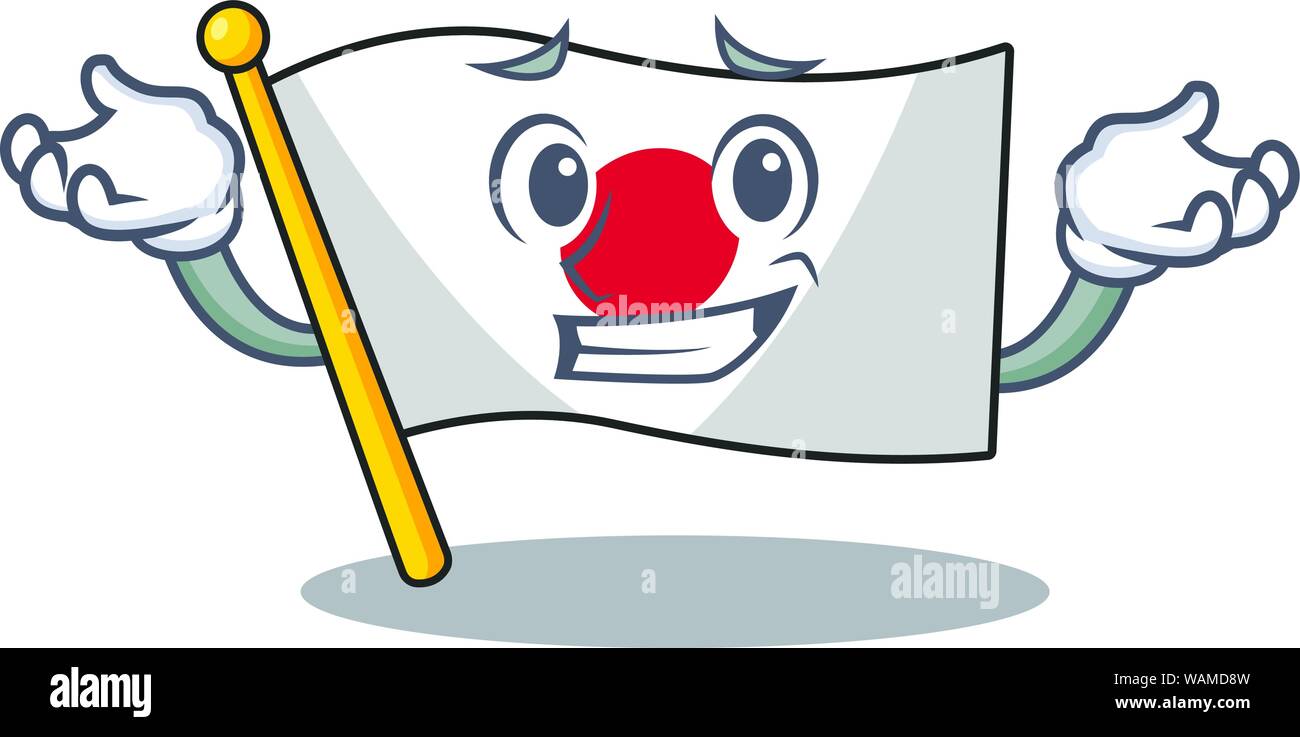 Grinning flag Japan isolated with the character Stock Vector Image ...