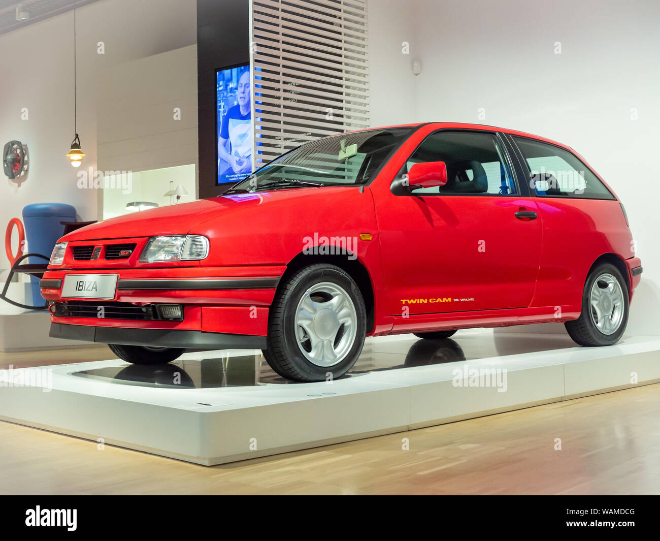 BARCELONA, SPAIN-AUGUST 13, 2019: 1993 Second Generation Seat Ibiza Mk2 ...