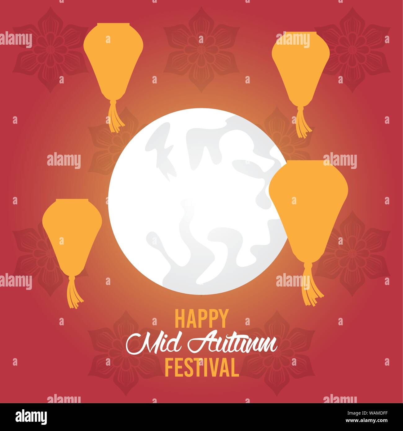 Happy mid autumn festival card Stock Vector Image & Art - Alamy