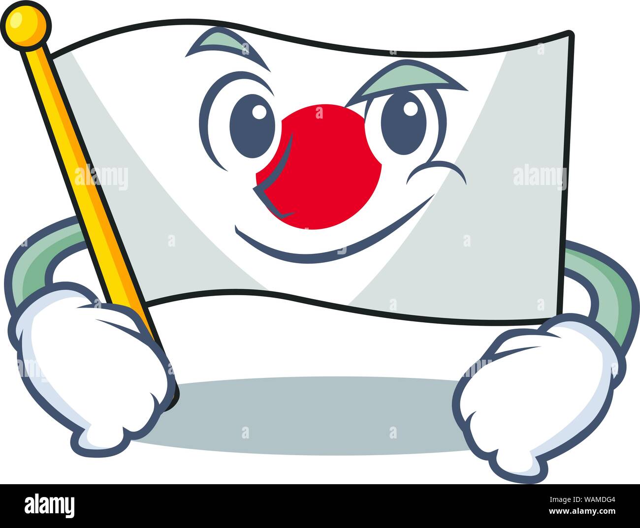 Smirking flag Japan isolated with the character Stock Vector Image ...