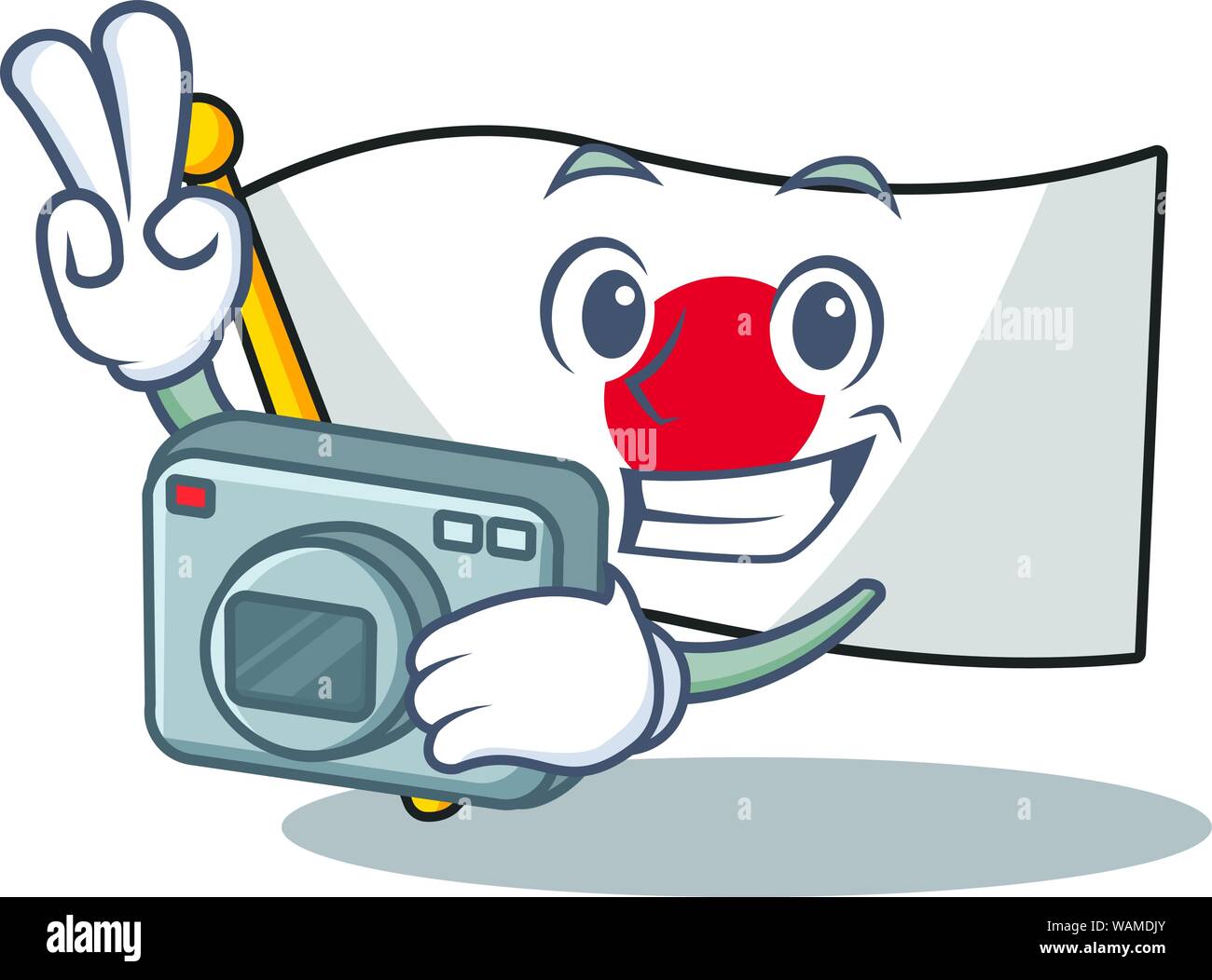 Photographer flag Japan in the cartoon shape Stock Vector Image & Art ...