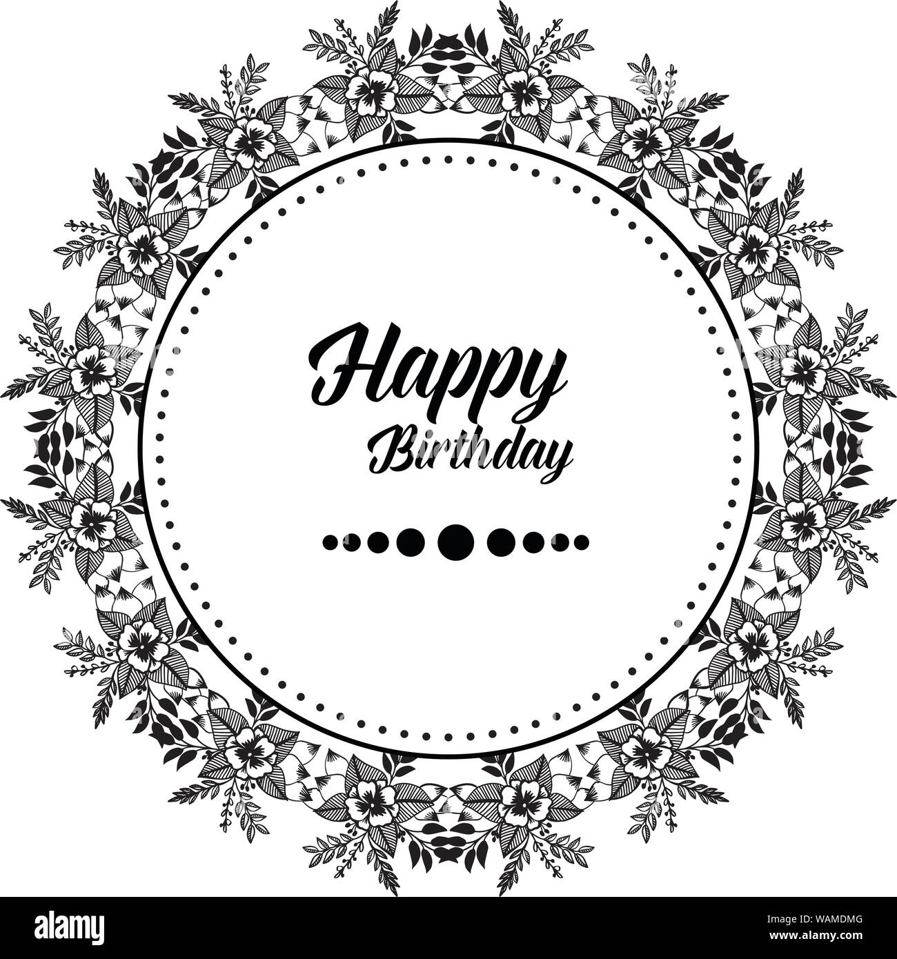 Birthday Vector Frame