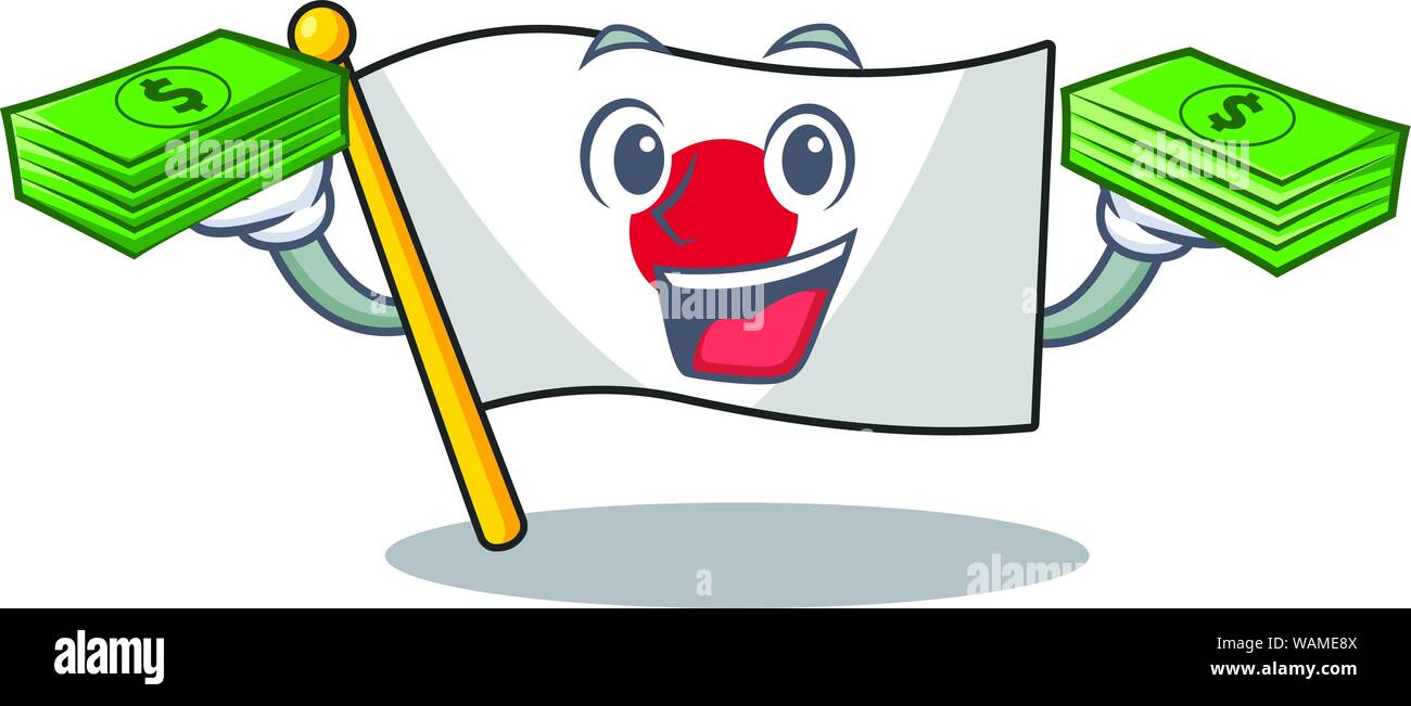 With money bag flag Japan in the cartoon shape Stock Vector Image & Art ...