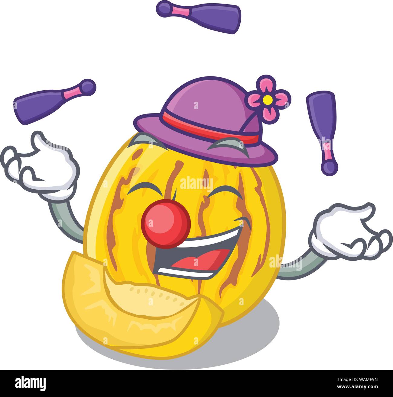 Juggling pepino melon juice in cartoon glasses Stock Vector Image & Art ...