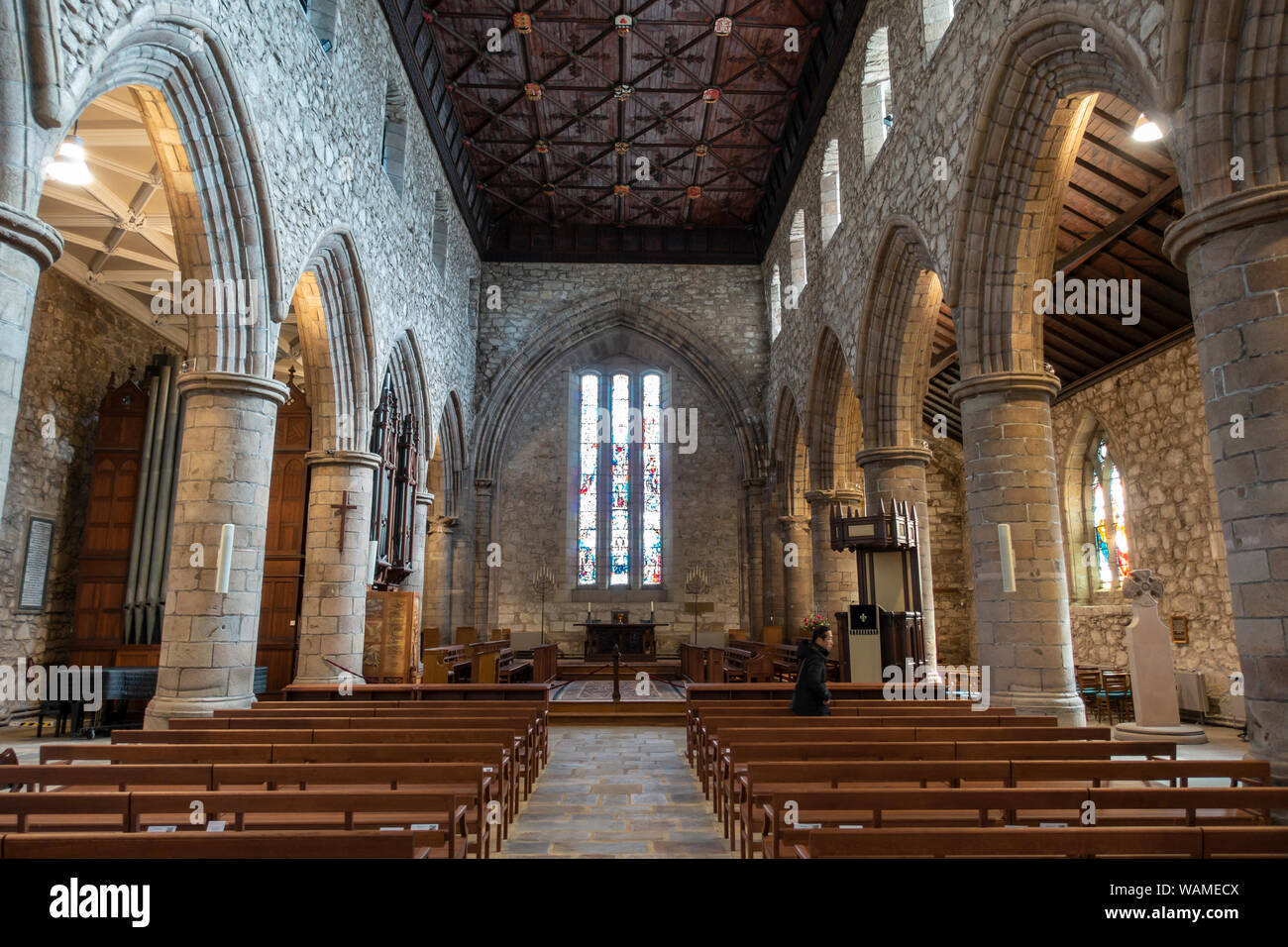 Interior of St. Machar’s Cathedral, Old Aberdeen, Aberdeen, Scotland ...