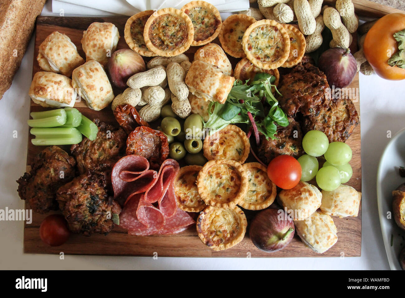 Selection of Food on Wedding Buffet Table Stock Photo - Alamy